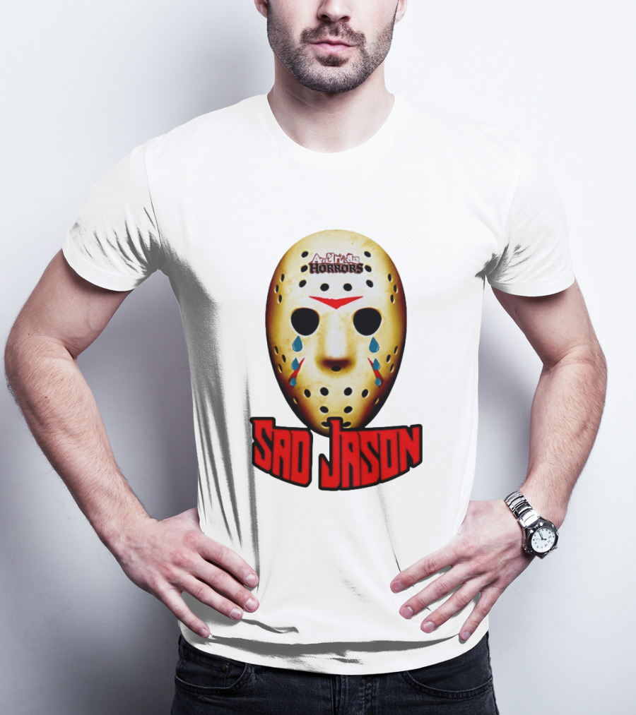 Astros Horrors Sad Jason Voorhees Mask Baseball Tears T-Shirt