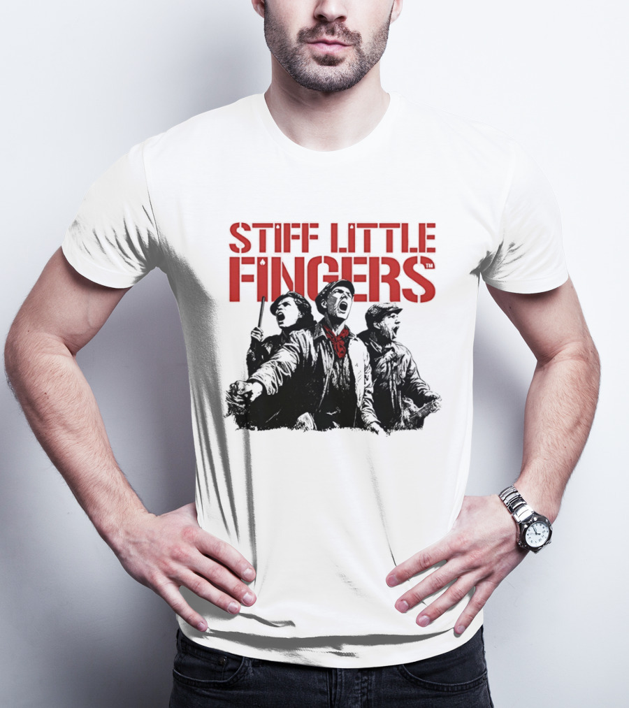 Stiff Little Fingers Raise Your Voice Tour Ecru T-Shirt