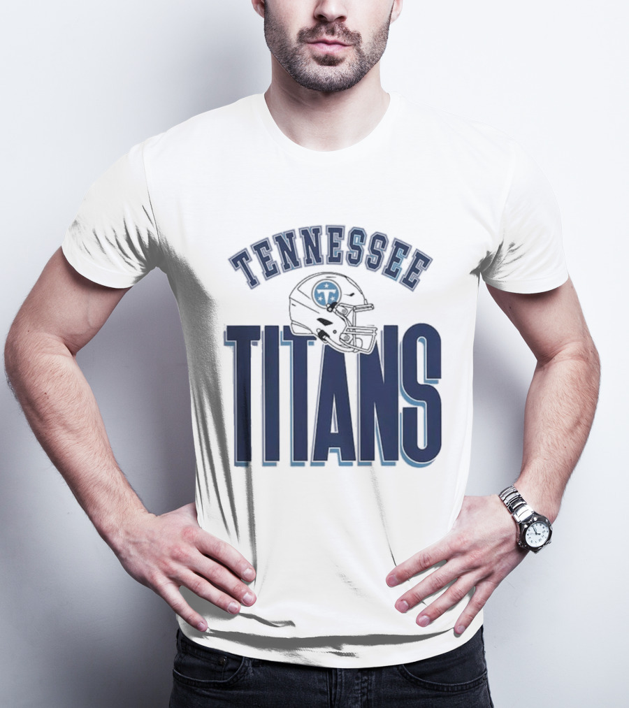 Tennessee Titans Helmet Gameday Couture Fierce Focus Relaxed Fit T-Shirt