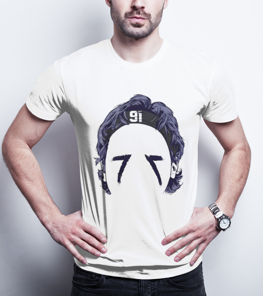91 Headband Purple Hair Eye Black T-Shirt