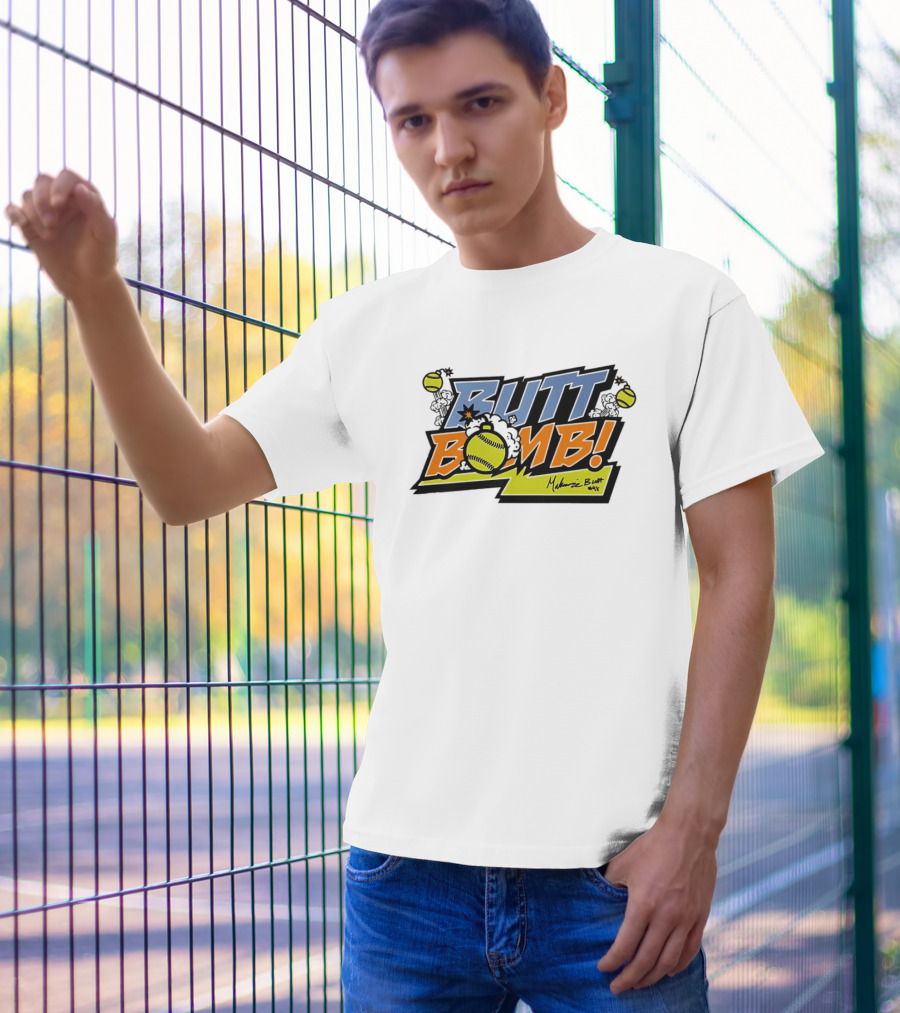Butt Bomb Softball Explosion Melanie Butt Vols T-Shirt