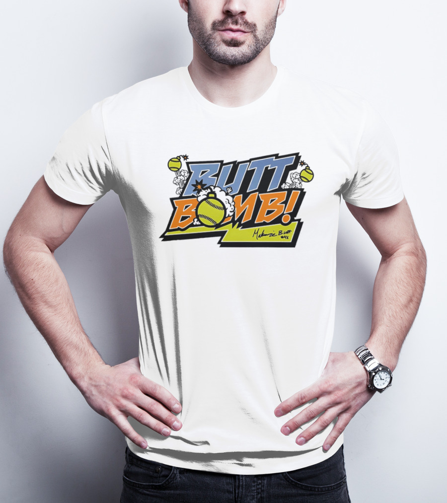 Butt Bomb Softball Explosion Melanie Butt Vols T-Shirt