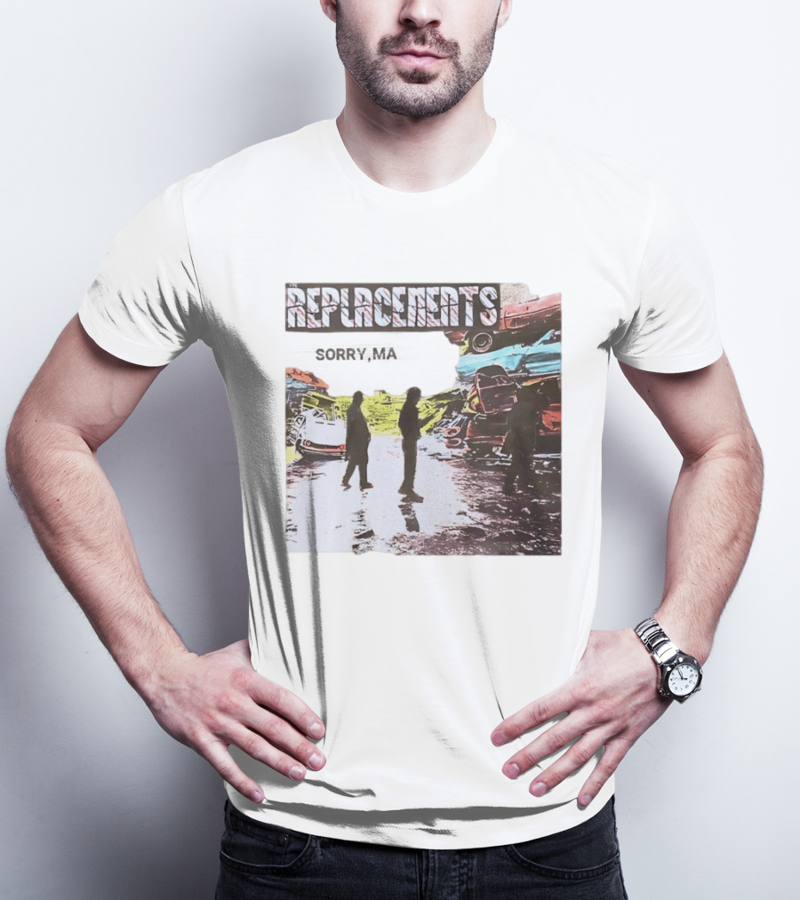Replacements Sorry Ma Forgot To Take Out The Trash Album Cover Rustic Junkyard Scene T-Shirt