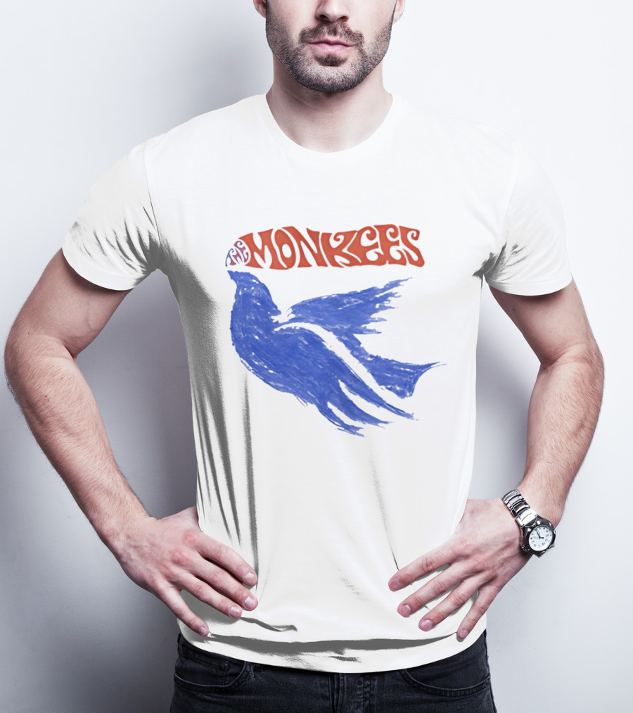 Monkees Psychedelic Dove Rock Band Iconography T-Shirt