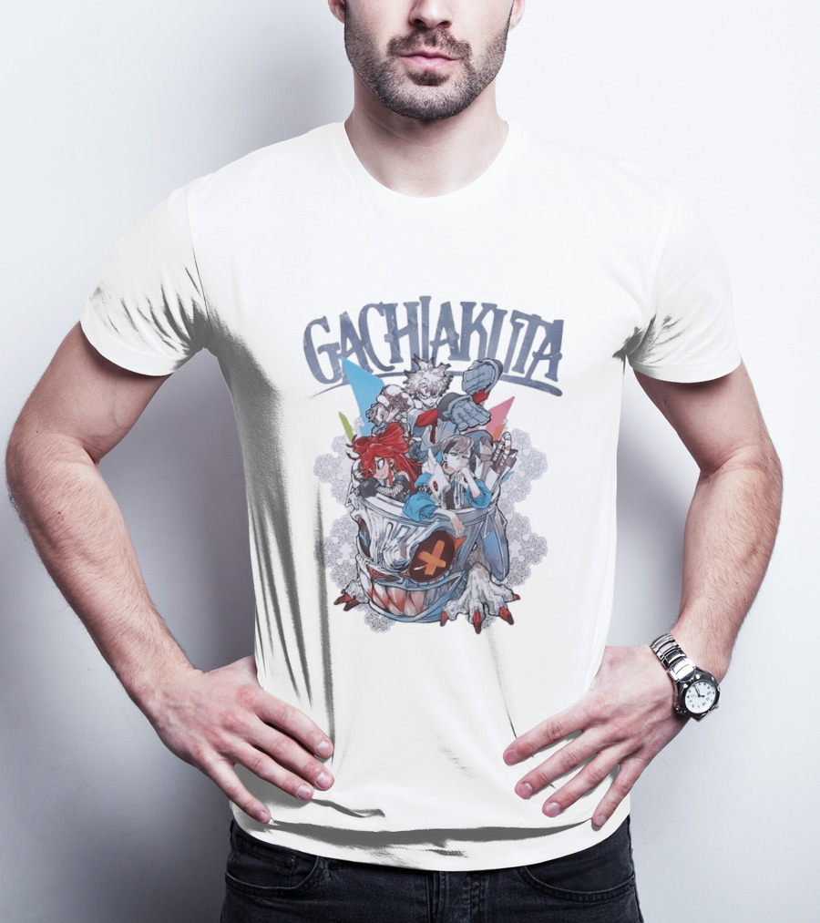 Gachiakuta Manga Characters In Trash Can T-Shirt