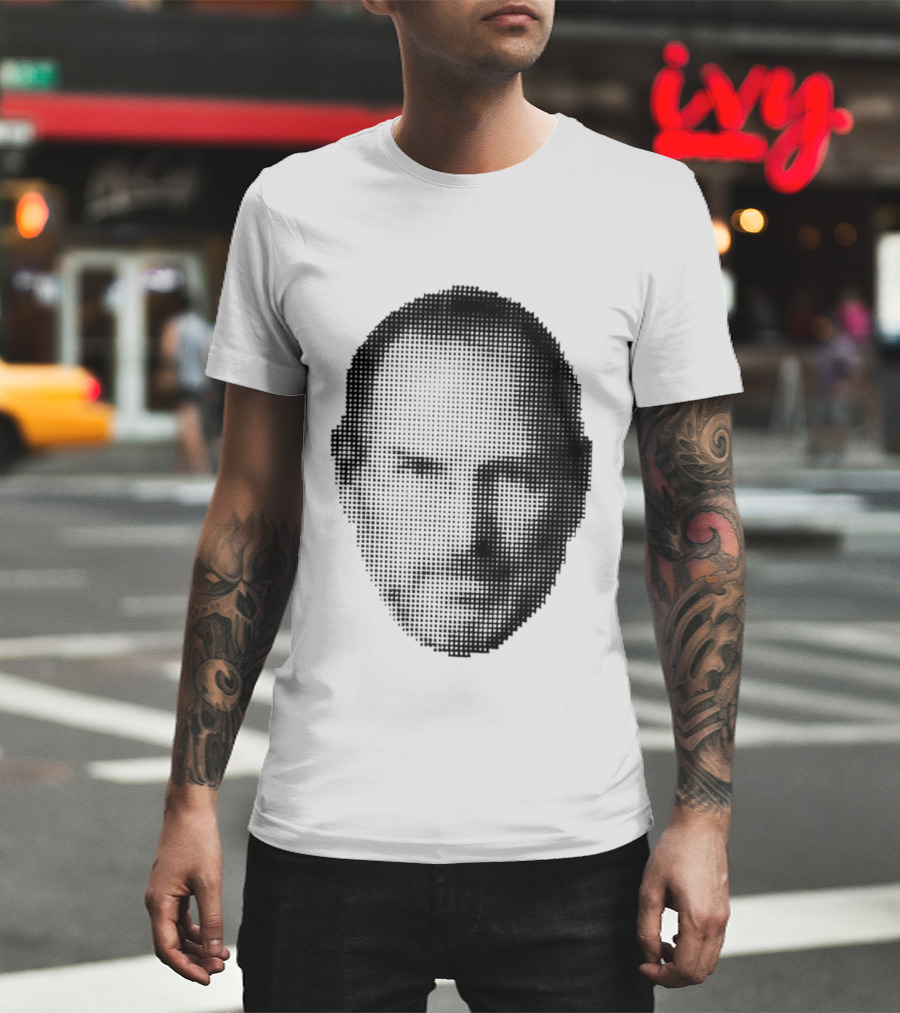 Thinking Differently Steve Jobs Portrait Dot Matrix T-Shirt