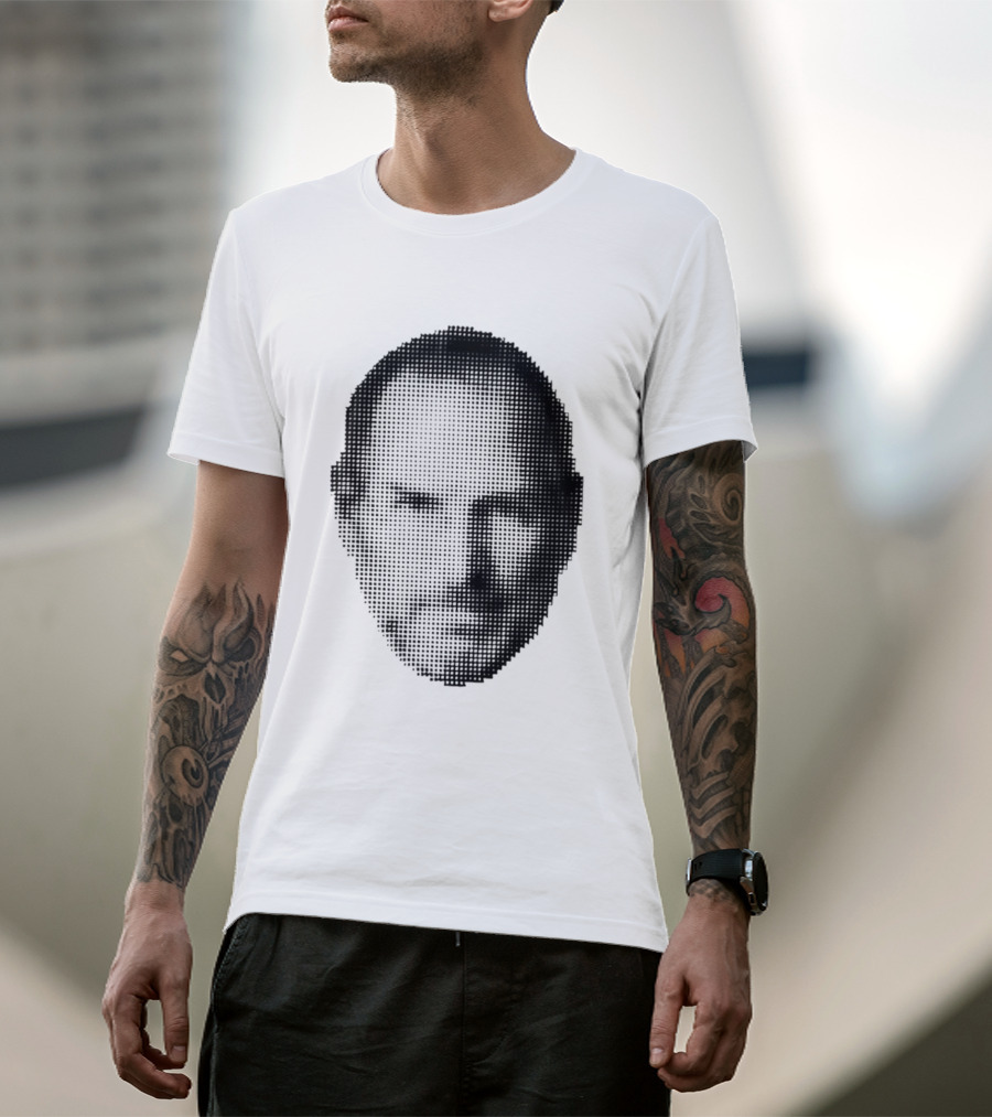 Thinking Differently Steve Jobs Portrait Dot Matrix T-Shirt