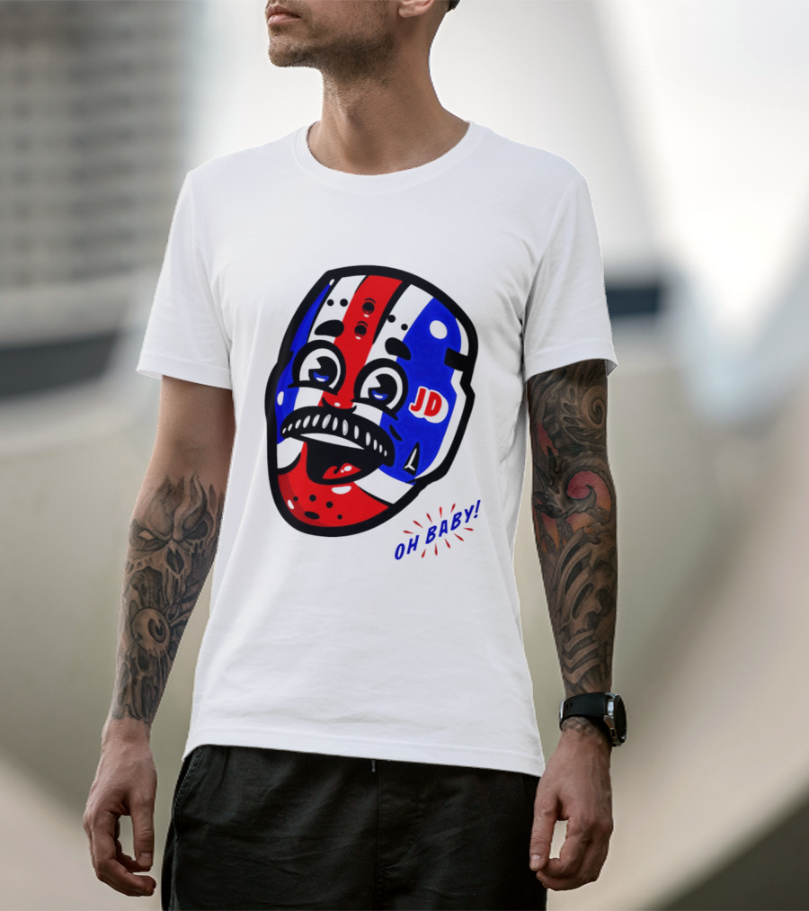 New York Rangers Goalie Mask JD Oh Baby Happy Friday T-Shirt