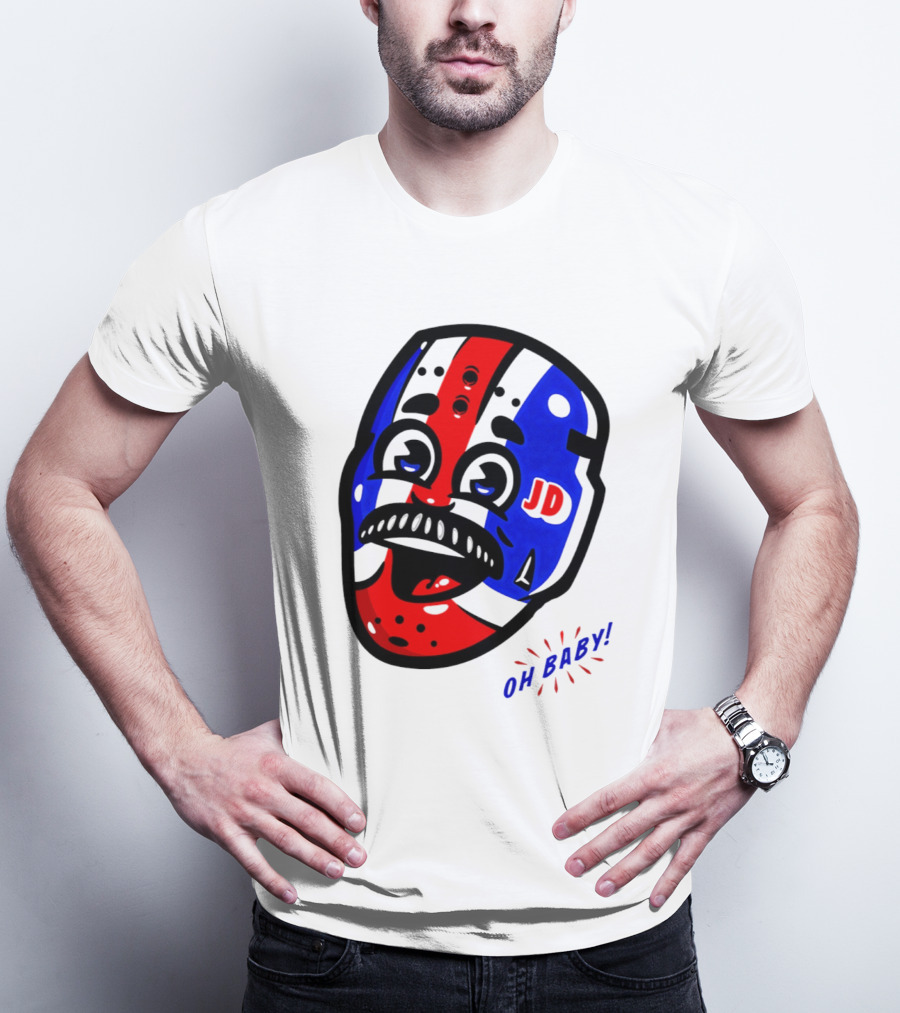 New York Rangers Goalie Mask JD Oh Baby Happy Friday T-Shirt