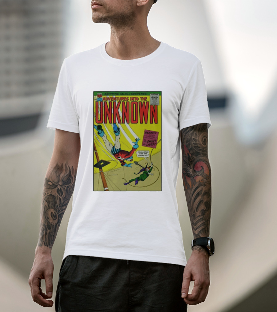 Adventures Into The Unknown Gripping Tales Of Suspense Nemesis Ghost That Lived 1960s Comic Vintage Cover T-Shirt
