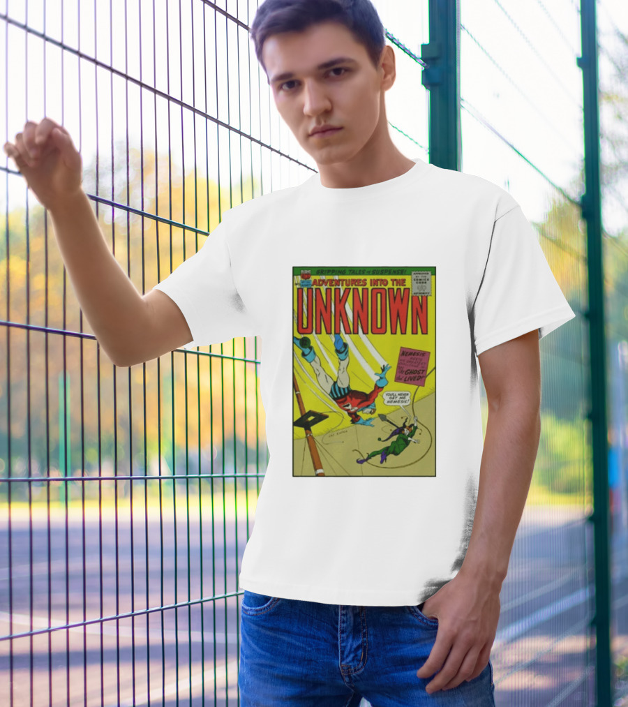 Adventures Into The Unknown Gripping Tales Of Suspense Nemesis Ghost That Lived 1960s Comic Vintage Cover T-Shirt