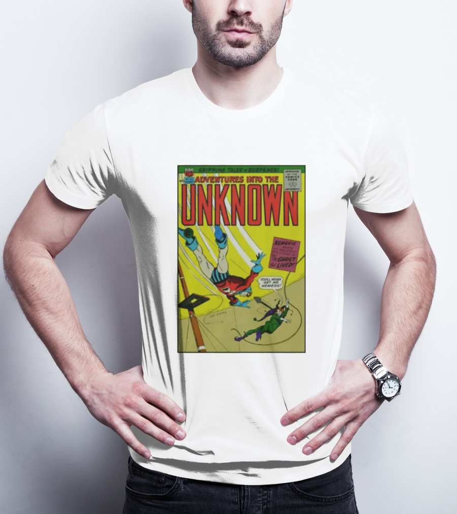 Adventures Into The Unknown Gripping Tales Of Suspense Nemesis Ghost That Lived 1960s Comic Vintage Cover T-Shirt
