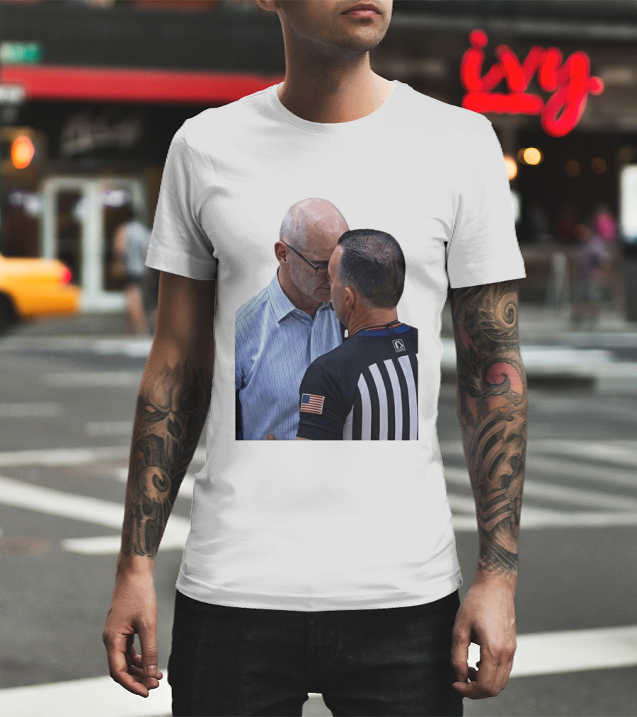 Dan Hurley Uconn Huskies Headbutt Confrontation With Referee Basketball Moment T-Shirt
