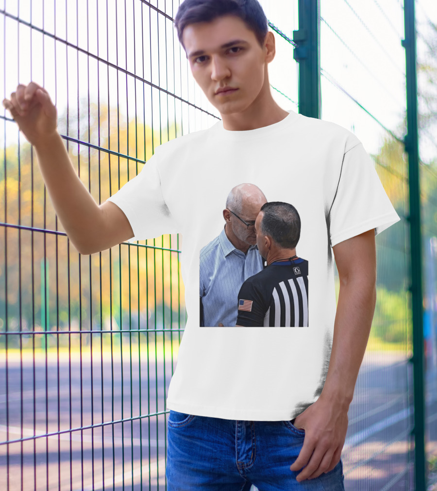 Dan Hurley Uconn Huskies Headbutt Confrontation With Referee Basketball Moment T-Shirt
