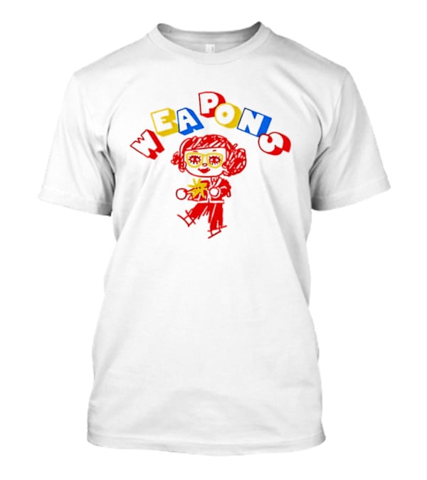 Gladys Weapons Colorful Doodle Art With Glasses And Yellow T-Shirt