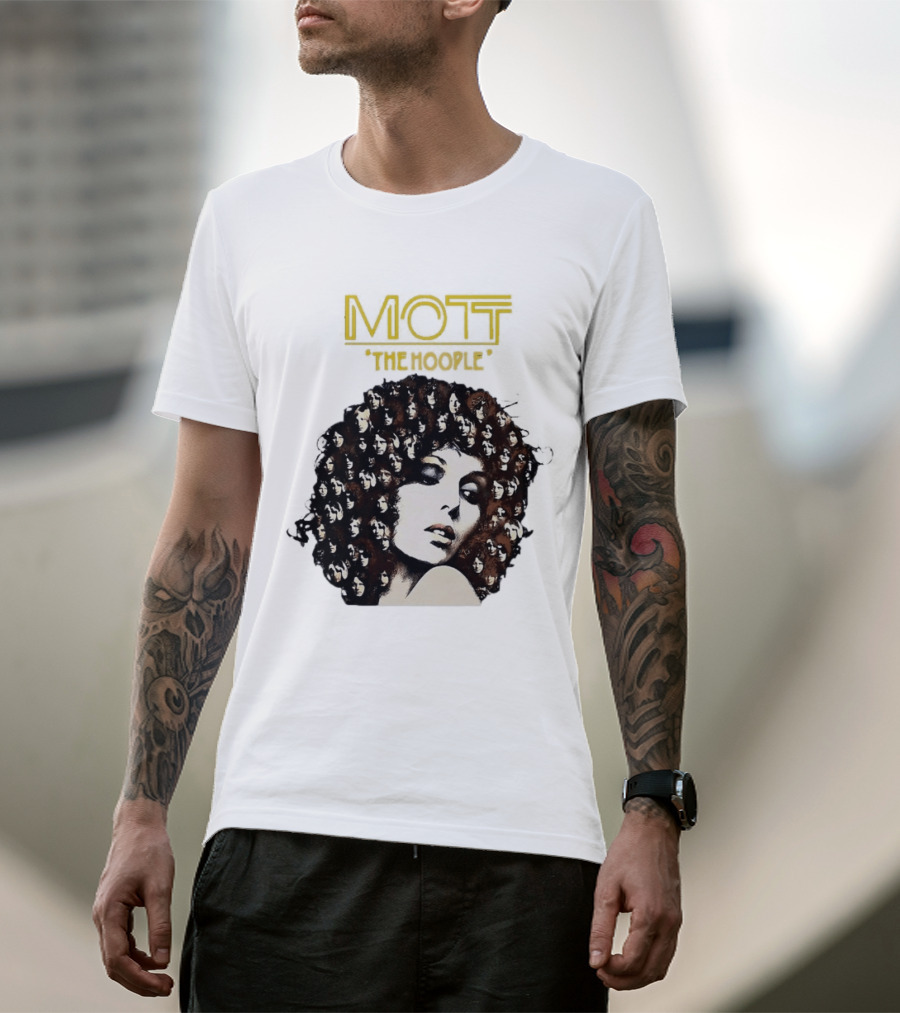 Mott The Hoople Iconic Hair Portrait With Faces T-Shirt