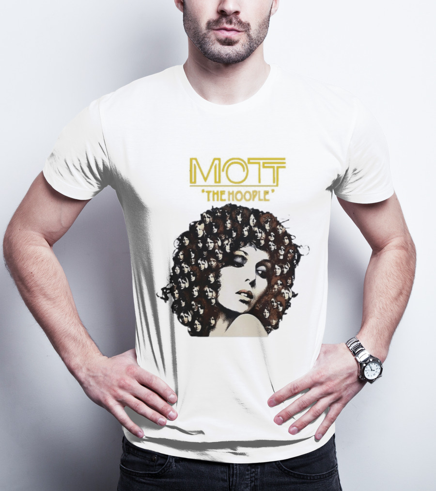 Mott The Hoople Iconic Hair Portrait With Faces T-Shirt