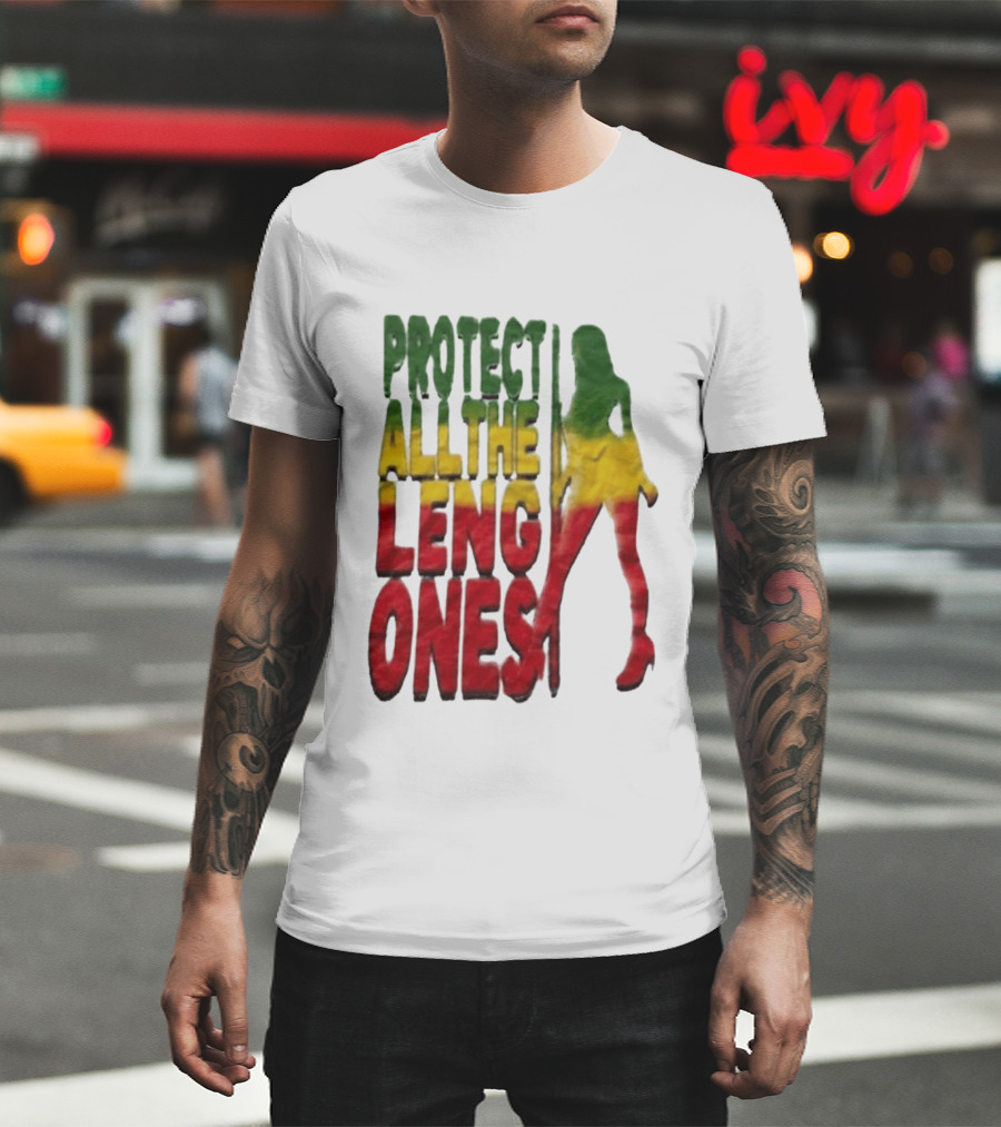 Protect All The Leng Ones Rasta T-Shirt