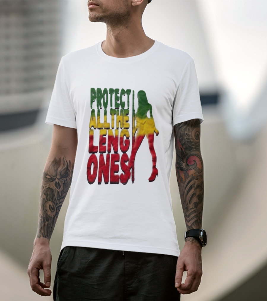 Protect All The Leng Ones Rasta T-Shirt