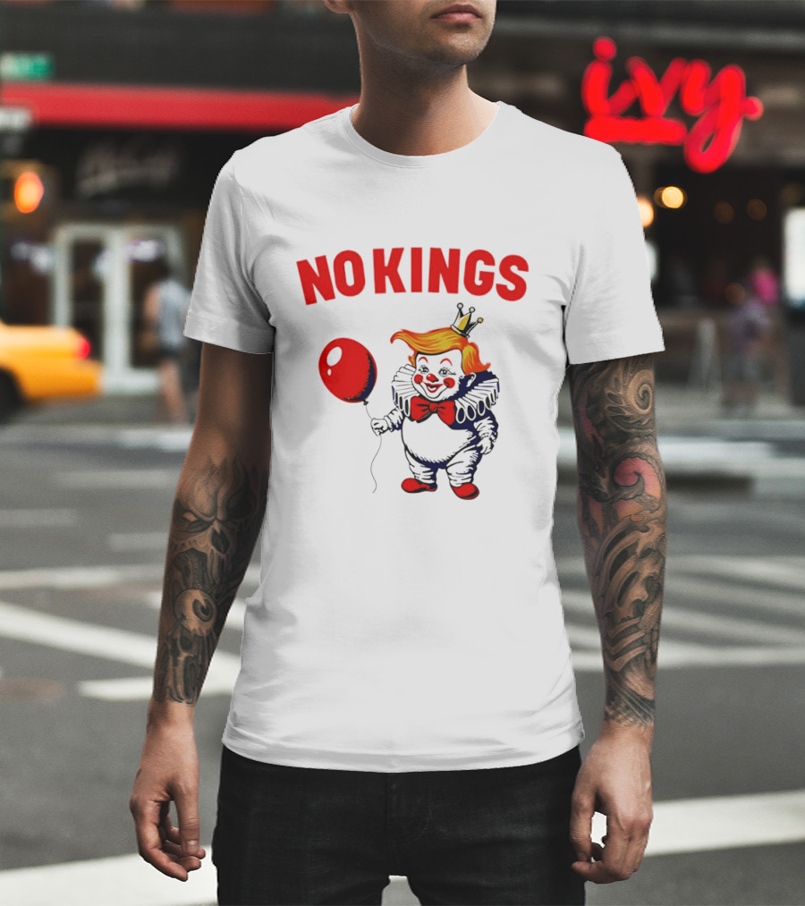 NOKINGS Trump Clown Red Balloon Crown T-Shirt