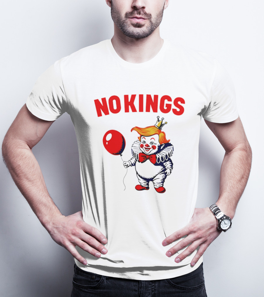 NOKINGS Trump Clown Red Balloon Crown T-Shirt