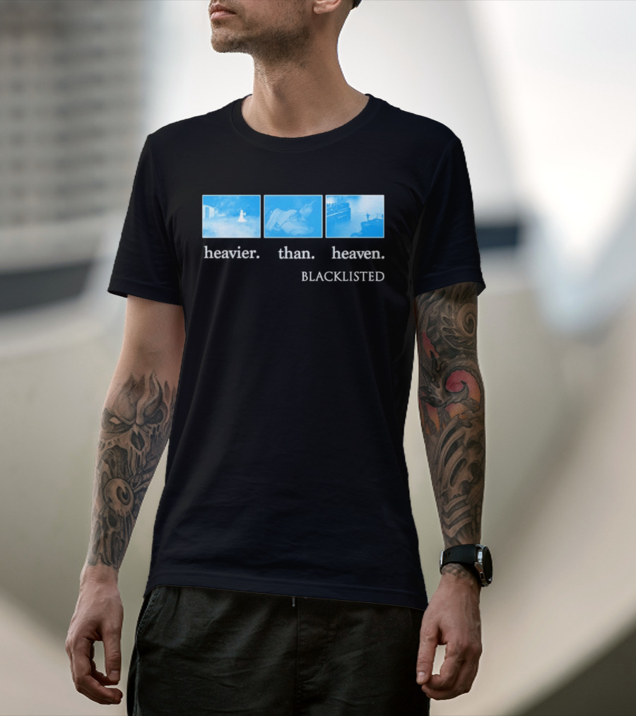 Heavier Than Heaven Blacklisted Nirvana Tribute Grunge Aesthetic T-Shirt