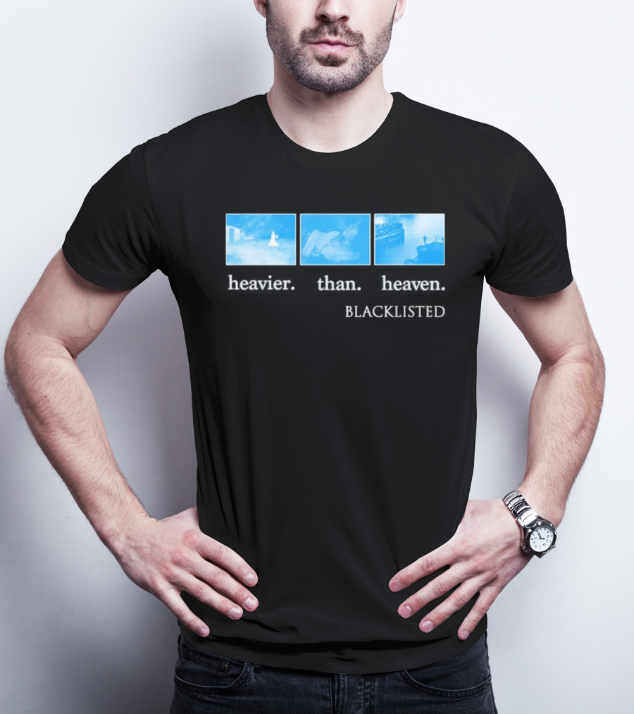 Heavier Than Heaven Blacklisted Nirvana Tribute Grunge Aesthetic T-Shirt