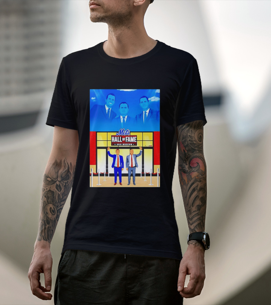 Howie Rose Gary Cohen Mets Hall Of Fame Museum T-Shirt