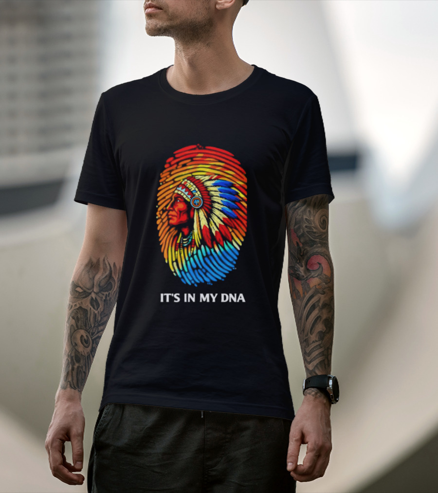 It's In My DNA Native American Feathered Headdress T-Shirt