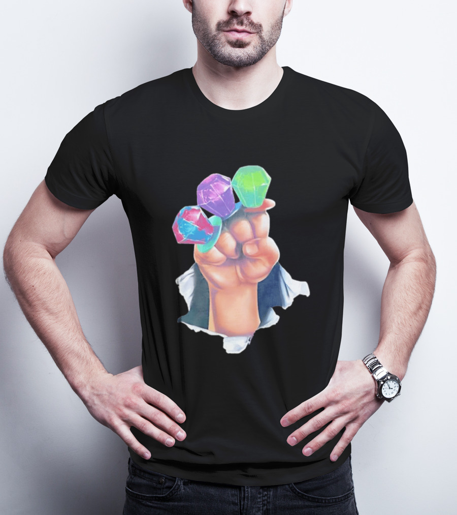 Ring Pop Candy Gemstone Fist Colorful Fun Accessory For Kids And Adults T-Shirt