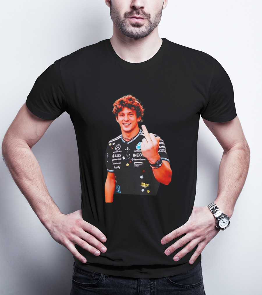 Kimi Antonelli F1 Racer Gesture Ineos Mercedes Team Viewer Racing T-Shirt