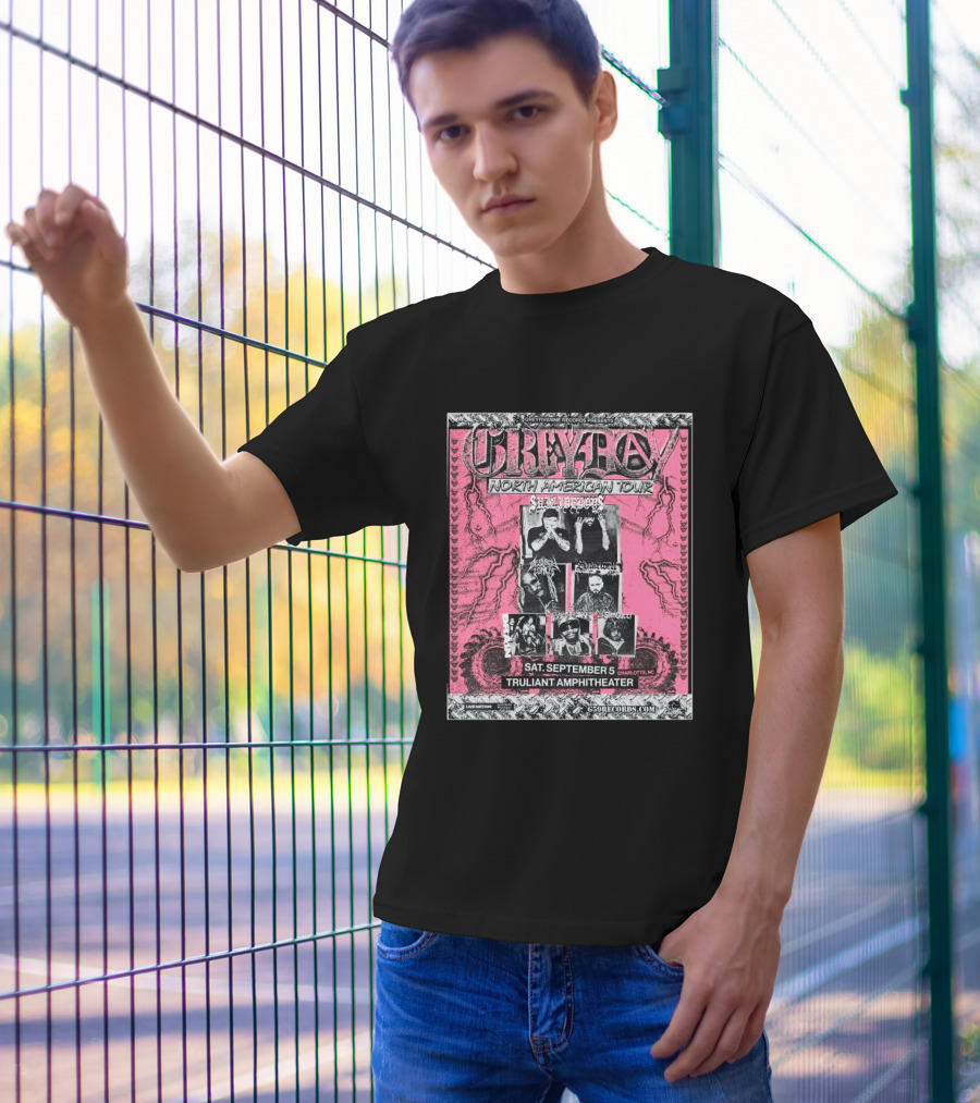 Greytay North American Tour Greyday Records Presents Suicideboys Charlotte NC September 5 Truliant Amphitheater T-Shirt