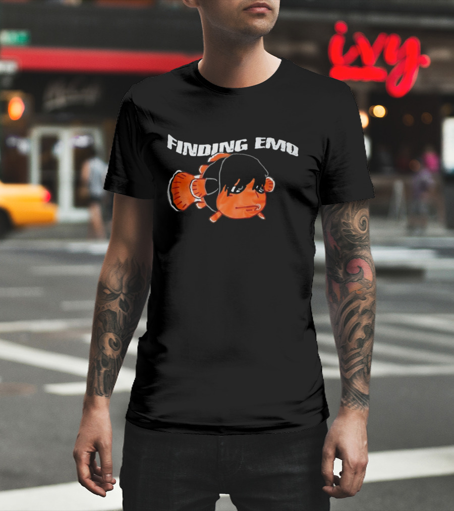 Finding Emo Clownfish Emo Hairstyle Playful Twist T-Shirt