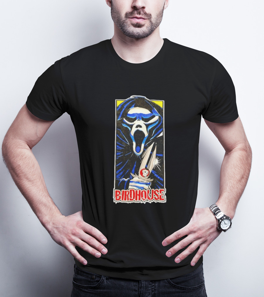 Birdhouse Ghostface Knife Skateboard T-Shirt