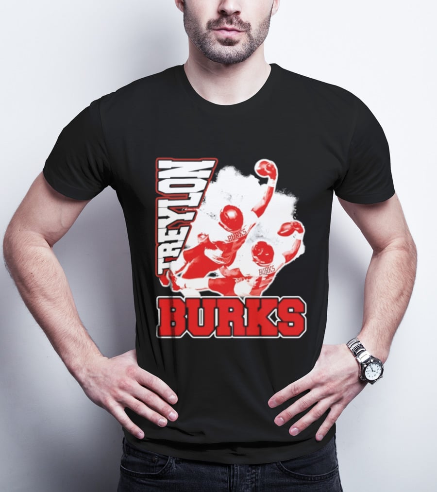 Treylon Burks Washington Commanders Burks Football Action T-Shirt