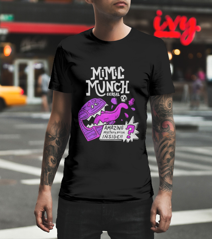 Mimic Munch Cereal Amazing Mystery Prize Inside Dungeons And Dragons T-Shirt