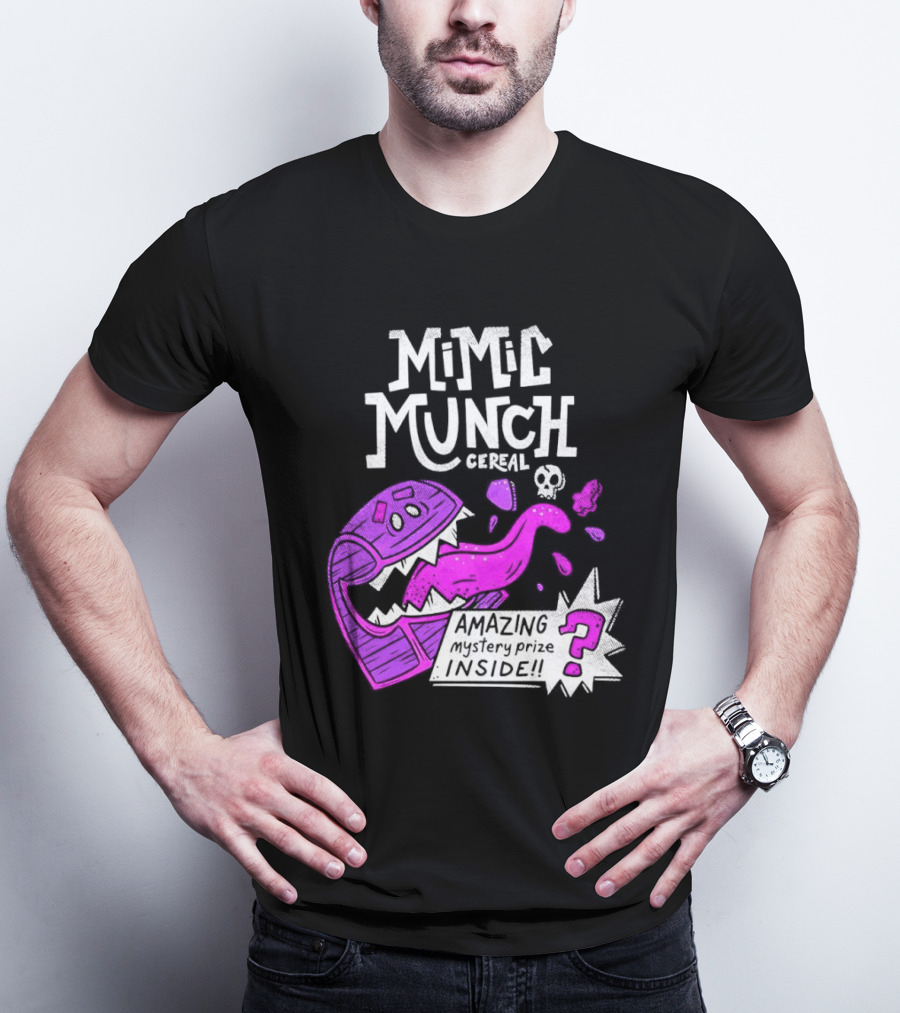 Mimic Munch Cereal Amazing Mystery Prize Inside Dungeons And Dragons T-Shirt
