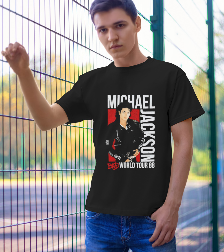 Michael Jackson Bad World Tour 1988 Live Concert Memorabilia T-Shirt