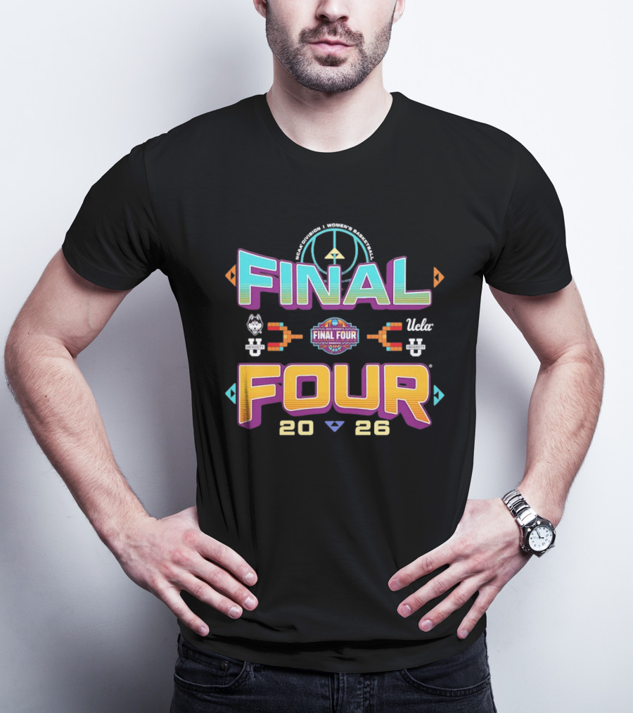 Peace Sign March Madness Final Four 2026 Women's NCAA Basketball Tournament UConn Vs UCLA T-Shirt
