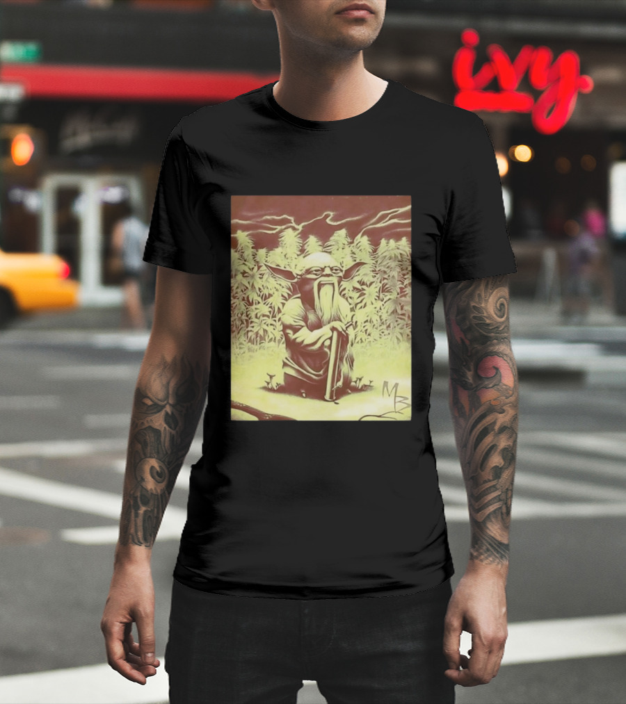 Yoda Star Wars Spliff Meme MZ T-Shirt