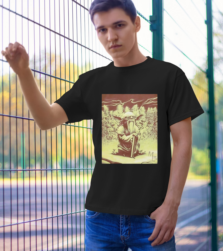 Yoda Star Wars Spliff Meme MZ T-Shirt
