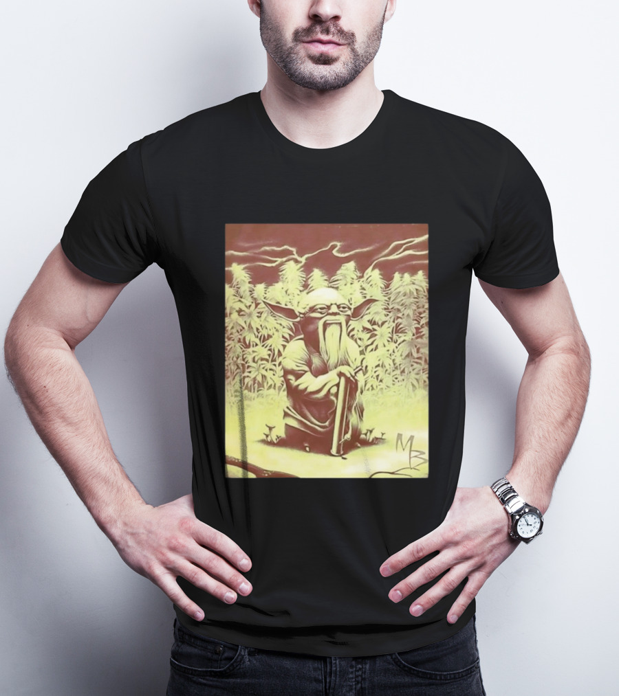 Yoda Star Wars Spliff Meme MZ T-Shirt