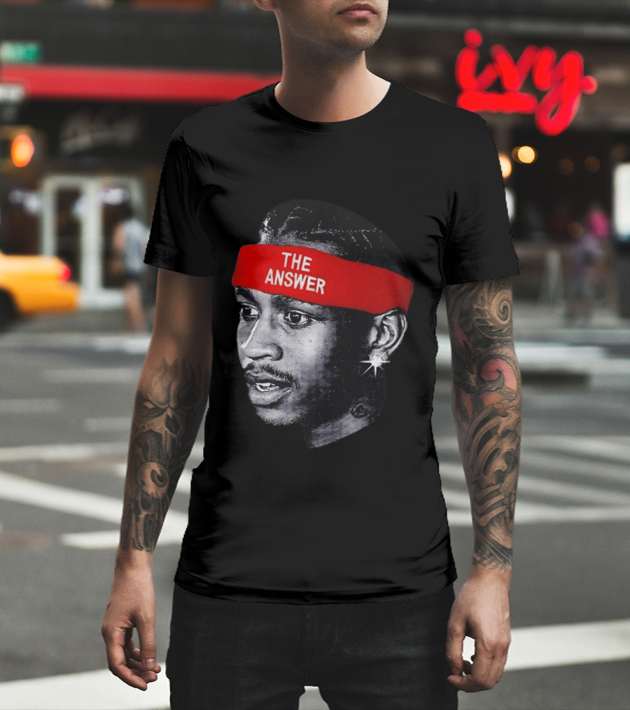 Allen Iverson The Answer Basketball Legend T-Shirt