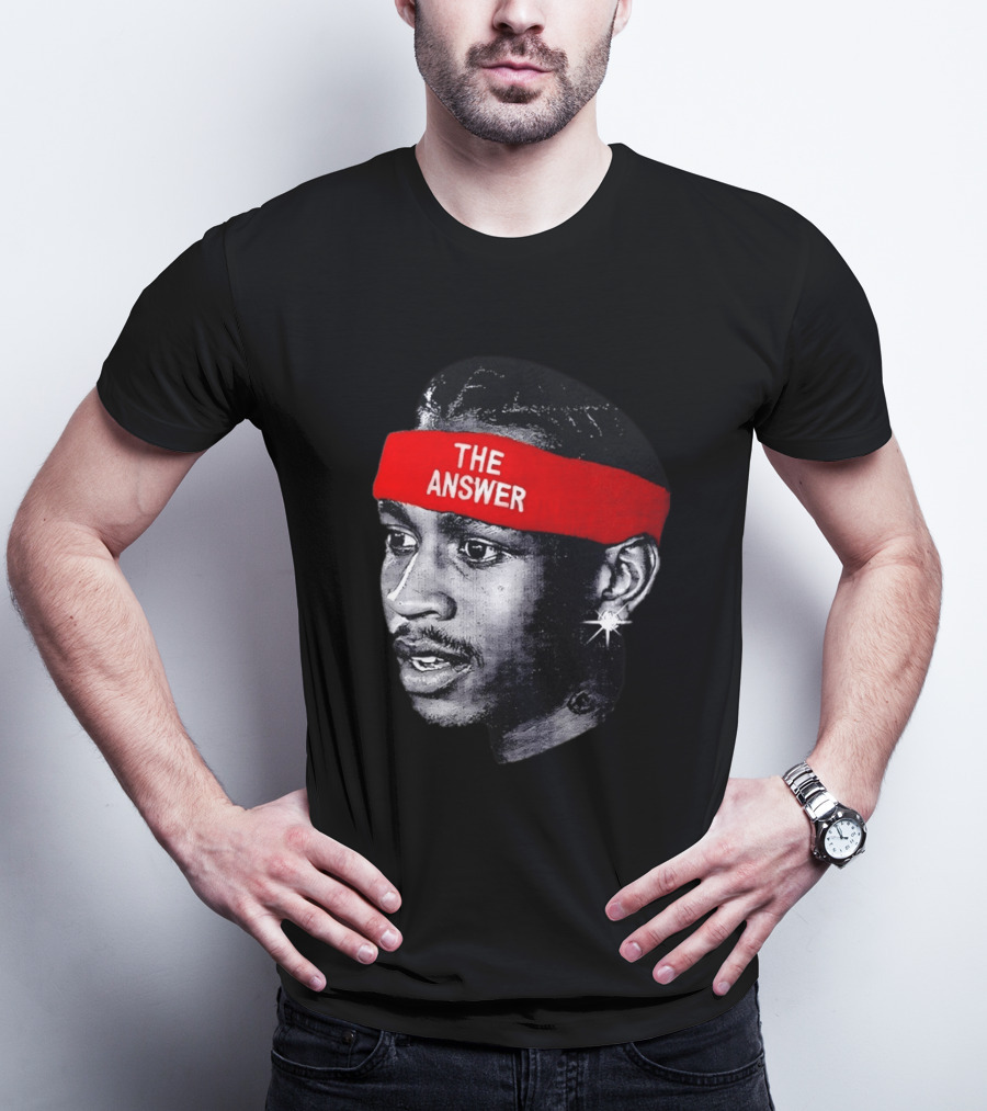 Allen Iverson The Answer Basketball Legend T-Shirt