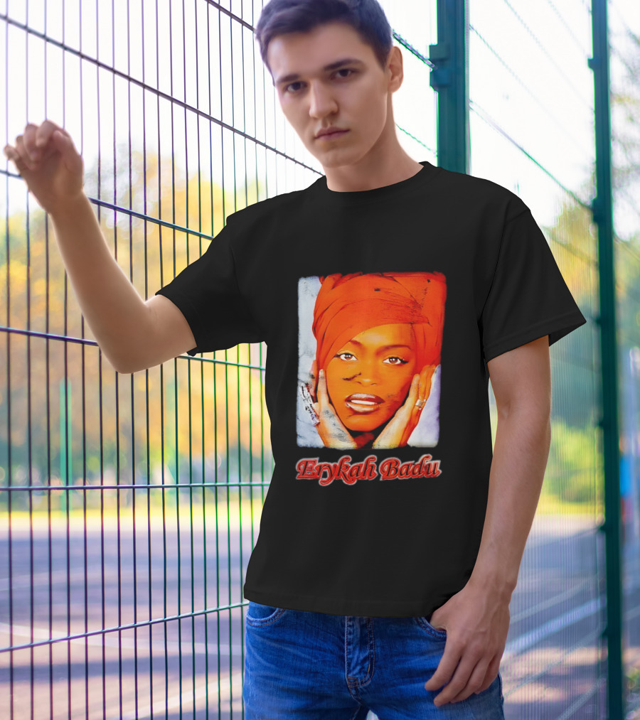 Erykah Badu Iconic Headwrap And Face T-Shirt