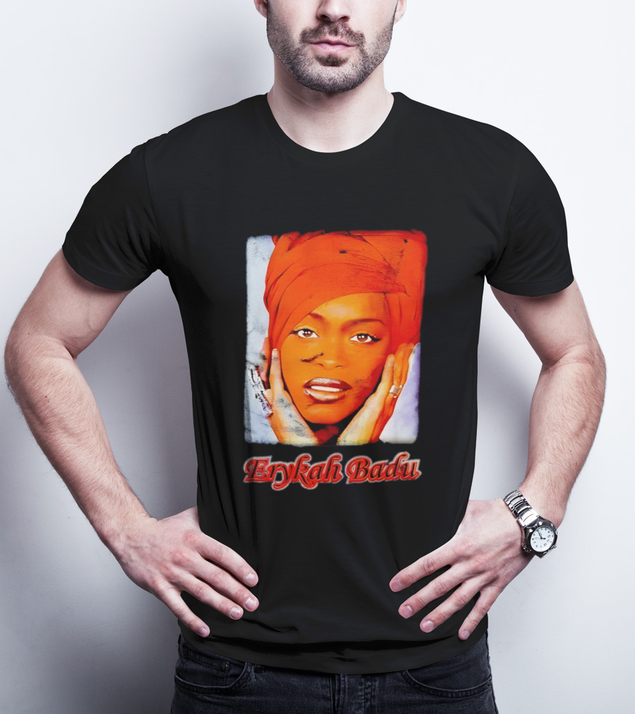 Erykah Badu Iconic Headwrap And Face T-Shirt