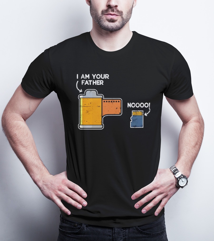 I Am Your Father Film Roll MicroSD Noooo Star Wars T-Shirt