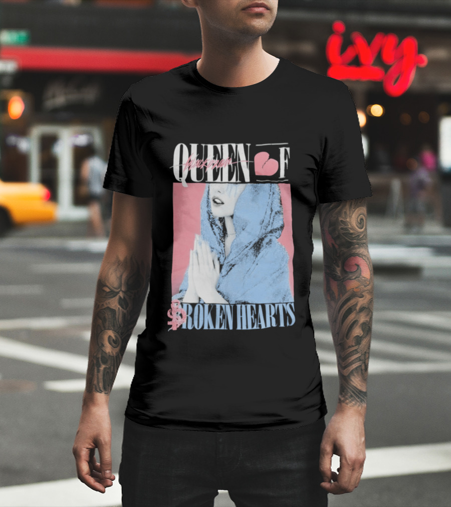 Blackbear Queen Of Broken Hearts Prayer Design With Pink And Blue Aesthetic T-Shirt