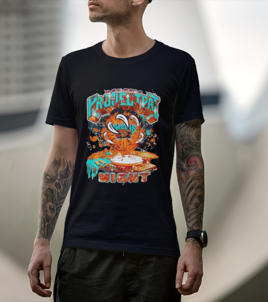 Memphis Grizzlies Project Pat Night Explosive Arena Event T-Shirt