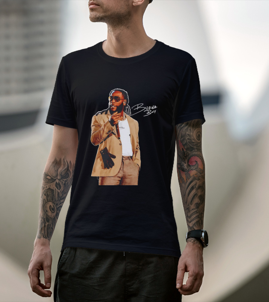 Burna Boy Rooted African Heritage Fashion T-Shirt